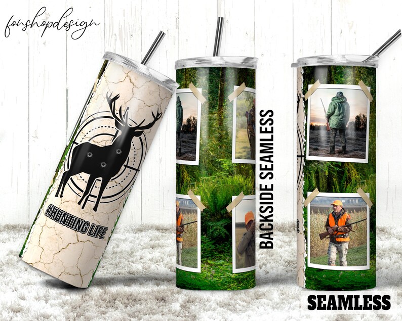 Hunting Life Photo Frame 20oz Skinny Tapered & Straight - Etsy