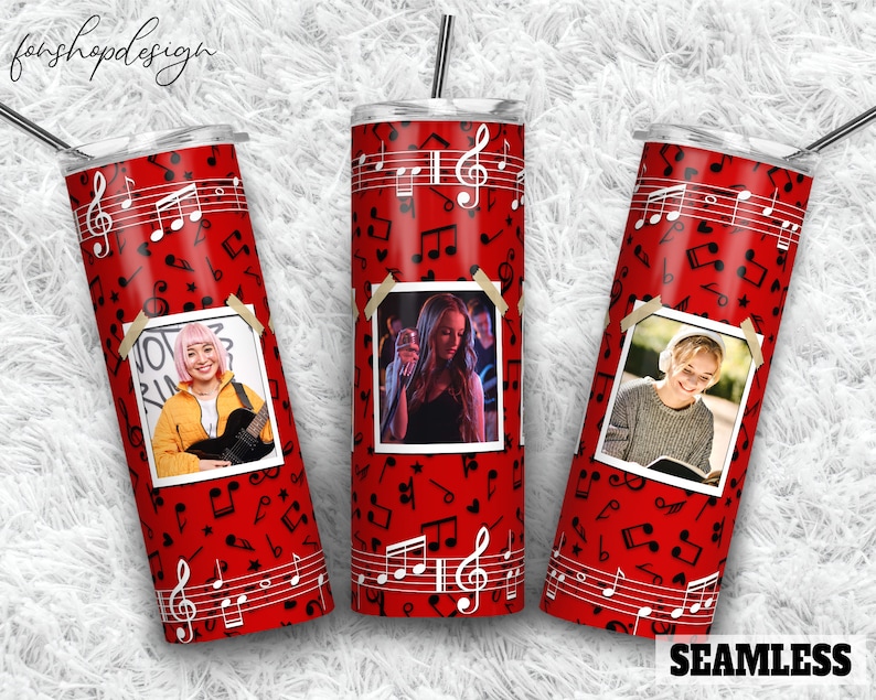 Music Notes Melody Photo Frame Tumbler, 20 Oz Tumbler, Skinny Tumbler ...