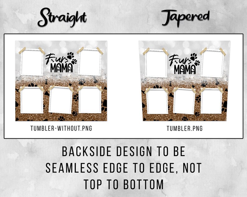 Dog Fur Mama Photo Frame 20oz Skinny Tapered & Straight - Etsy