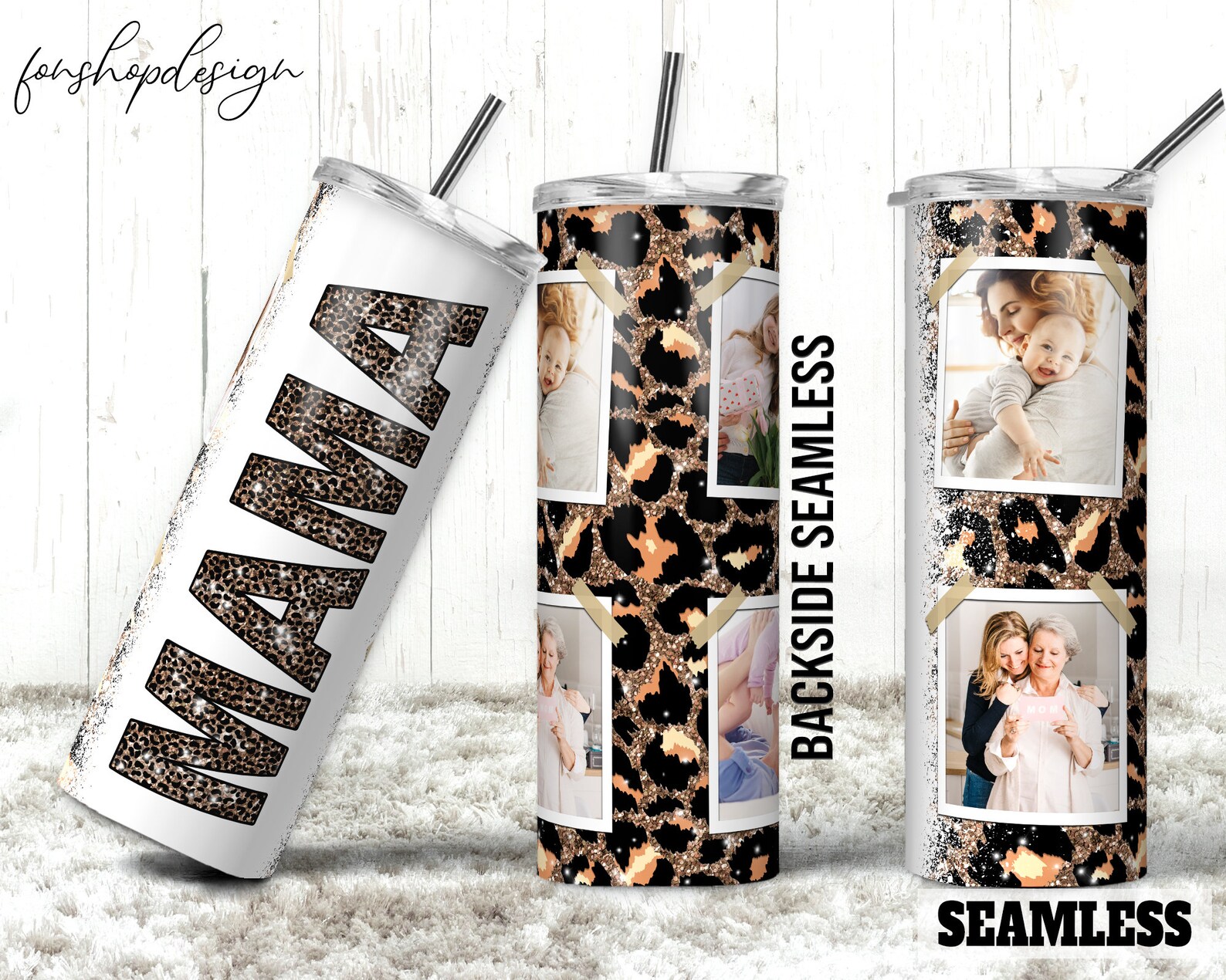 Mama Photo Frame 20oz Skinny Tapered & Straight Tumbler - Etsy