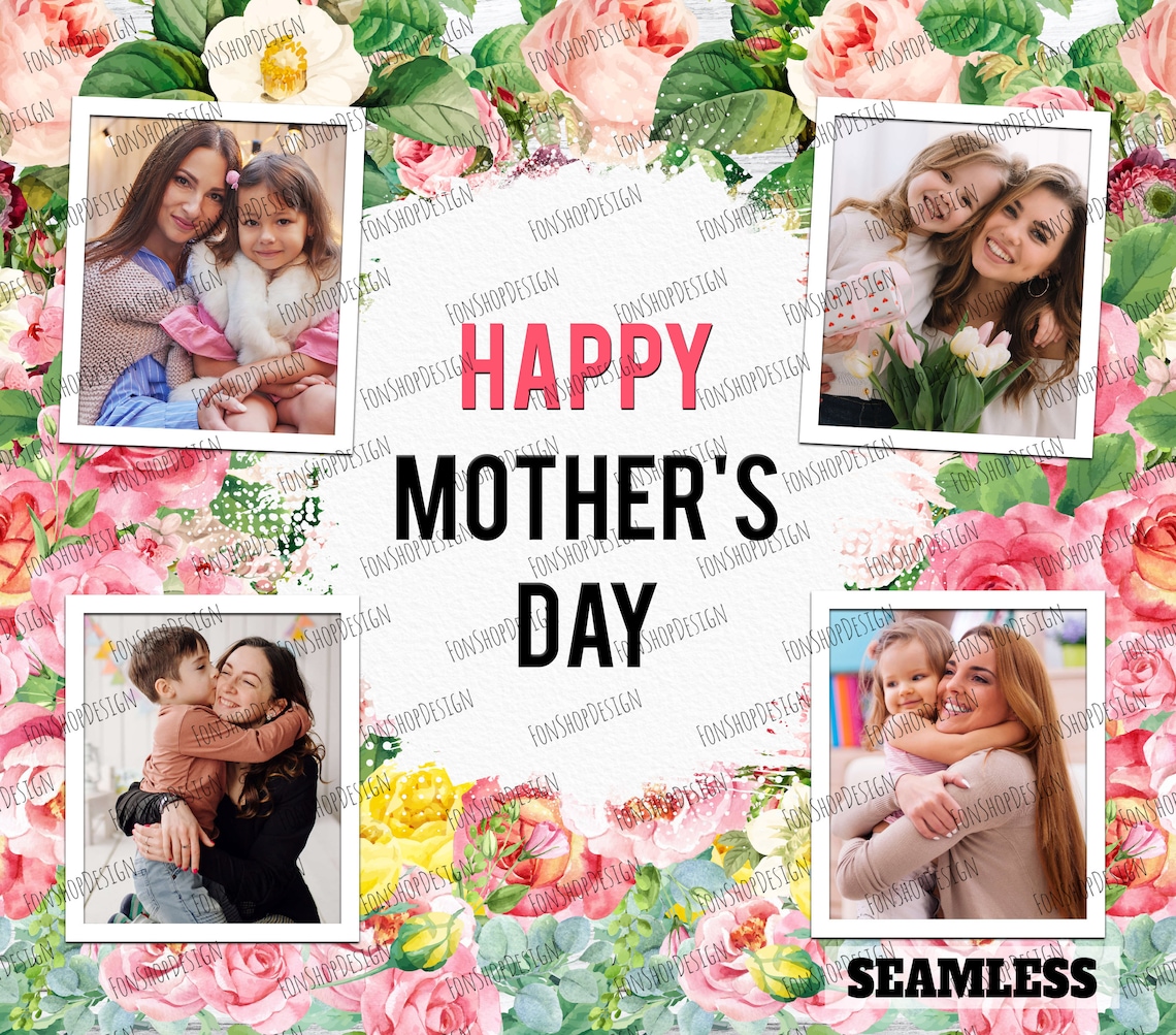 Happy Mother's Day Picture Photo Frame Tumbler 20 Oz - Etsy