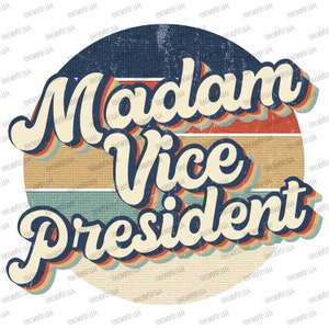 Retro Madam Vice President Png Vintage Mvp Kamala Harris Png ...