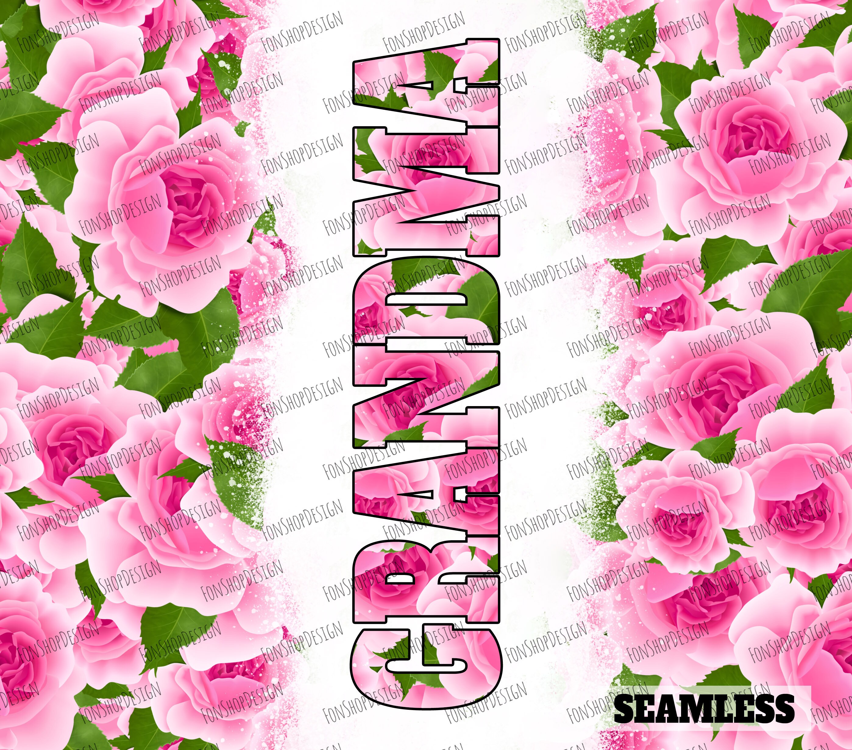 Grandma Rose Seamless 20oz Skinny Tapered & Straight Tumbler | Etsy