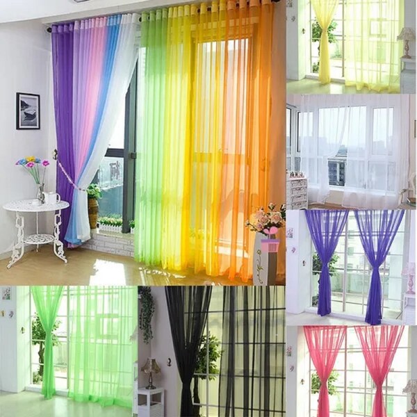 Sheer Curtain - Etsy