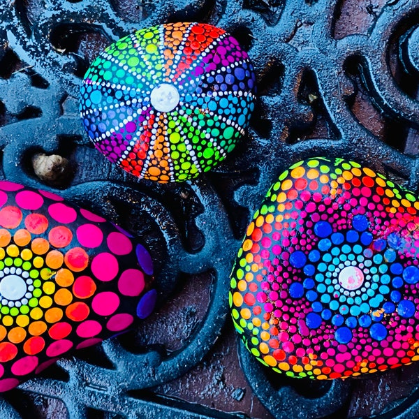 Painted River Rocks - Etsy