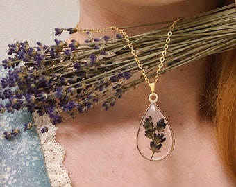 Real Flower Necklace - Etsy