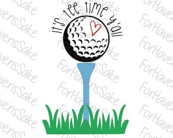 Tee Time Svg - Etsy