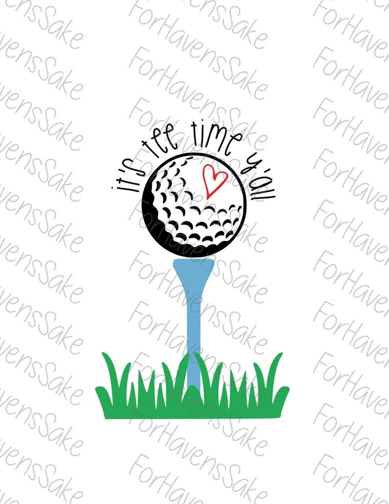 Digital Its Tee Time Yall SVG PNG JPG Digital Golf Sayings - Etsy