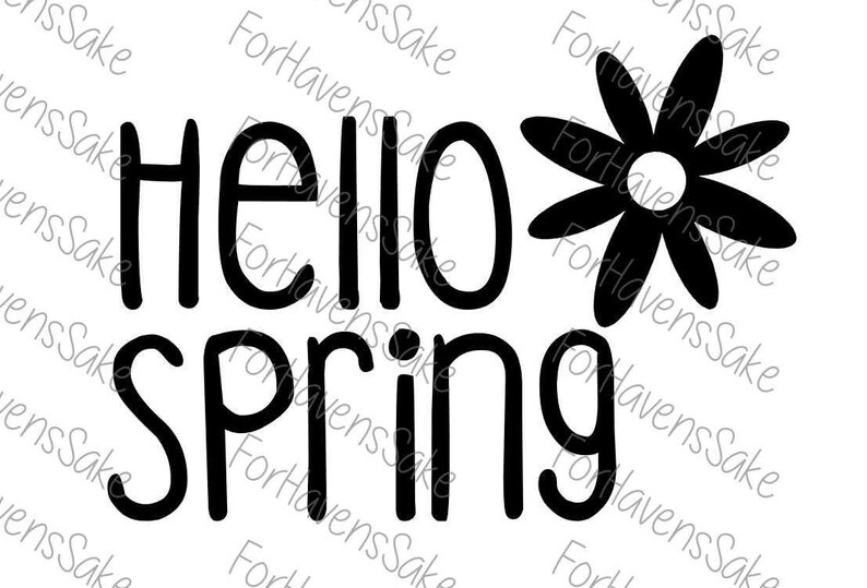 Digital Hello Seasons SVG PNG JPG Spring Summer Fall - Etsy
