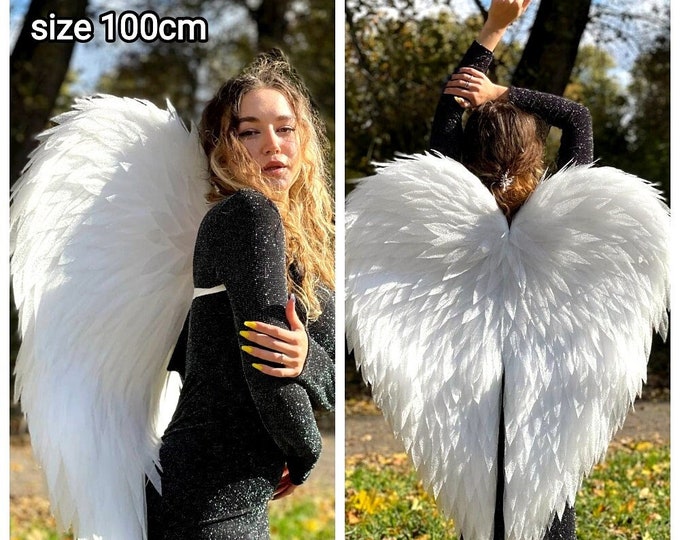 Fluffy White Angel Wings/angel Cosplay Costume/angel Costume for Party ...