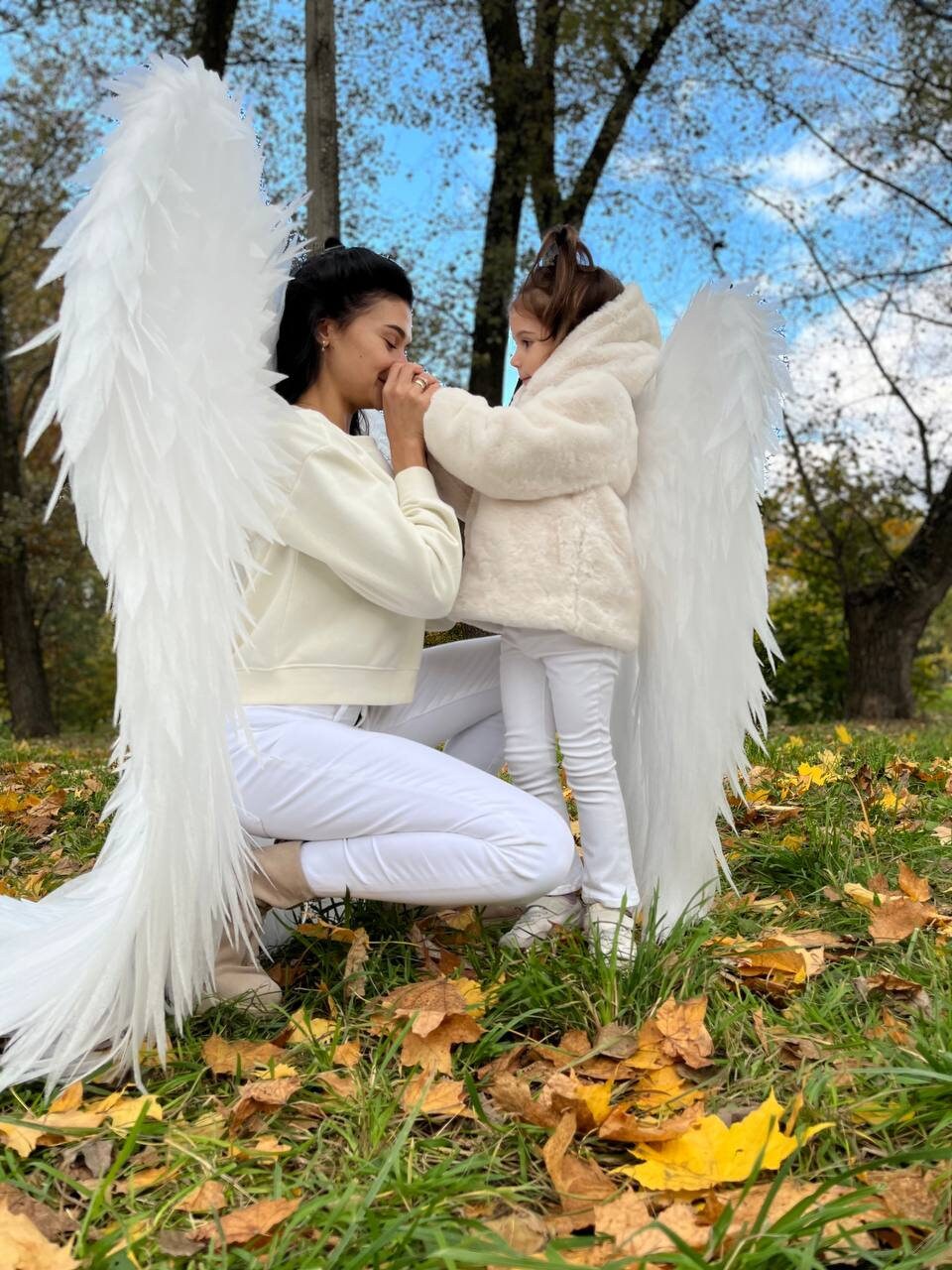 Big White Angel Wings for Family Photo Shoot Cosplay Wings - Etsy