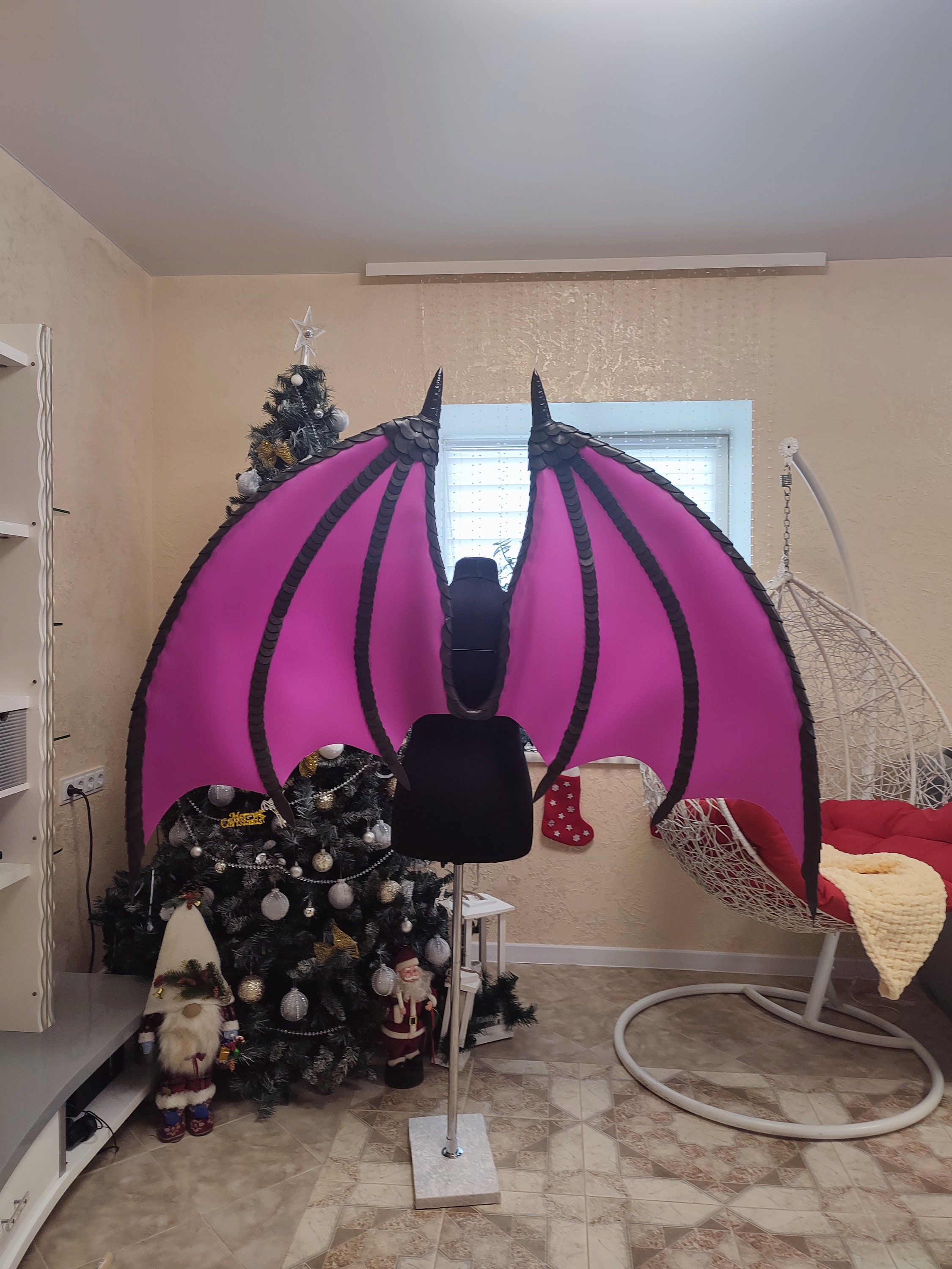 Purple Bat Wings Costume, Wings Cosplay Costume, Vampire Costume, Demon ...