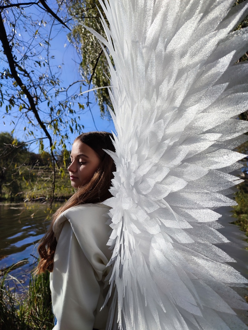 Big White Angel Wingsbig Angel Costume for Adultsfairy Wings - Etsy