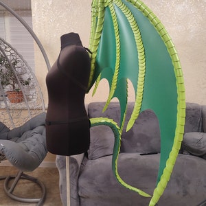Green Dragon Wings Dragon Tail Symbol Of The Year Demon Wings Dragon