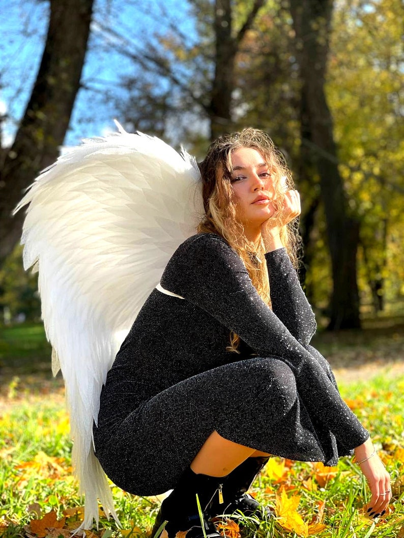 Fluffy White Angel Wings/angel Cosplay Costume/angel Costume for Party ...