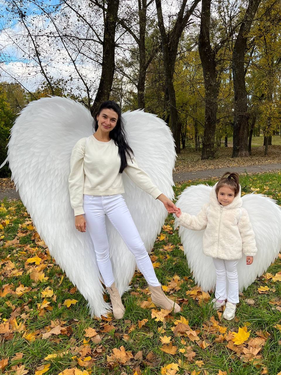 Big White Angel Wings for Family Photo Shoot Cosplay Wings - Etsy