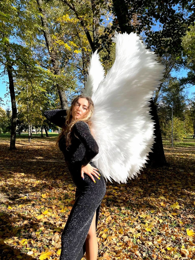 Big White Angel Wings/raised Butterfly Wings/angel Costume for - Etsy