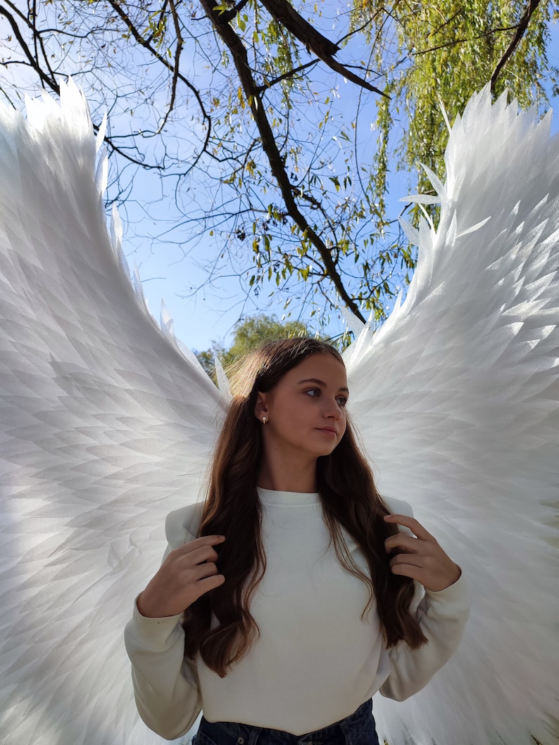 Big White Angel Wingsbig Angel Costume for Adultsfairy Wings - Etsy
