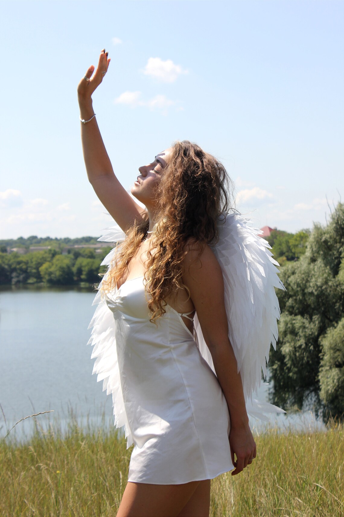 Big White Adult Angel Wingsfairy Wings for Photo Shootsskew - Etsy