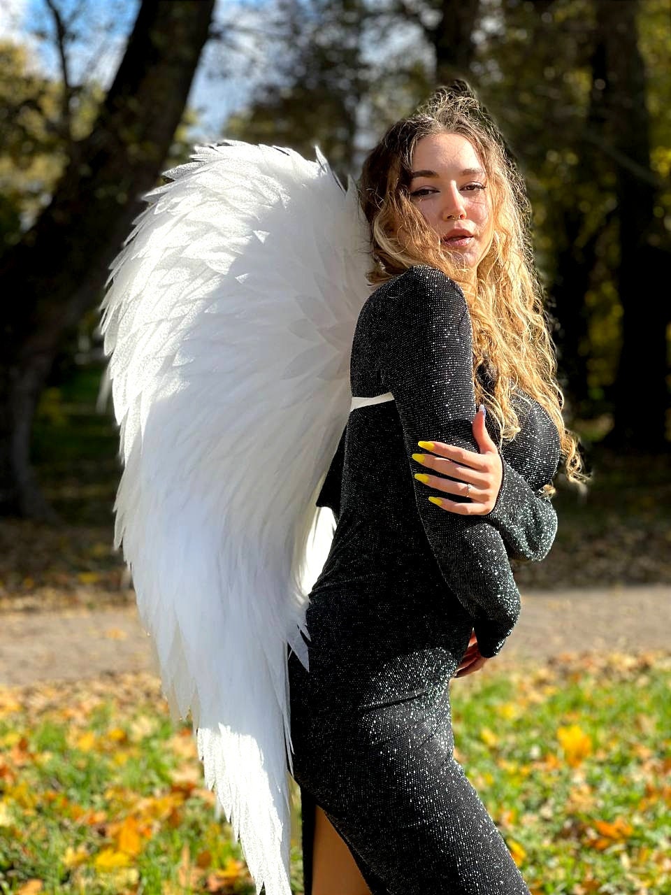 Fluffy White Angel Wings/angel Cosplay Costume/angel Costume for Party ...