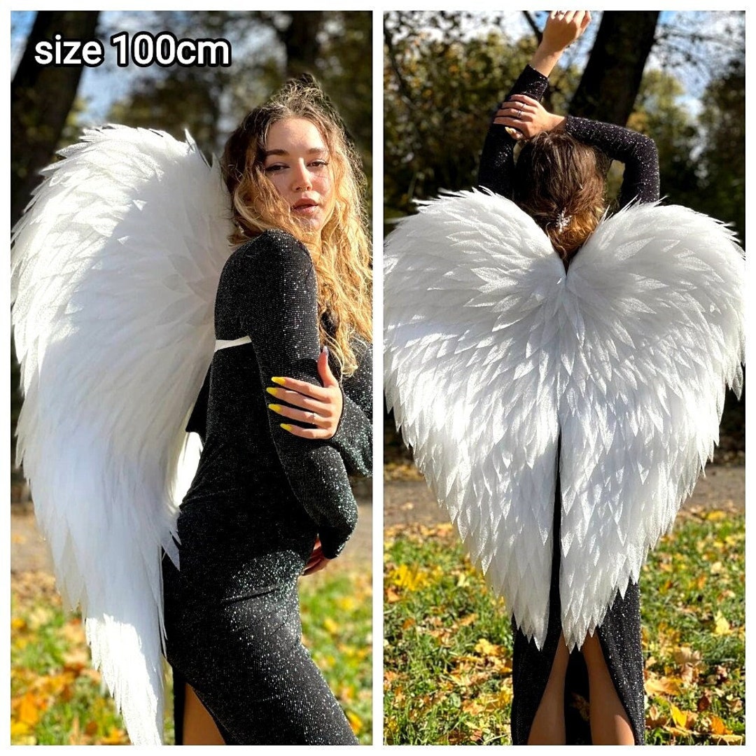 Fluffy White Angel Wings/angel Cosplay Costume/angel Costume for Party ...