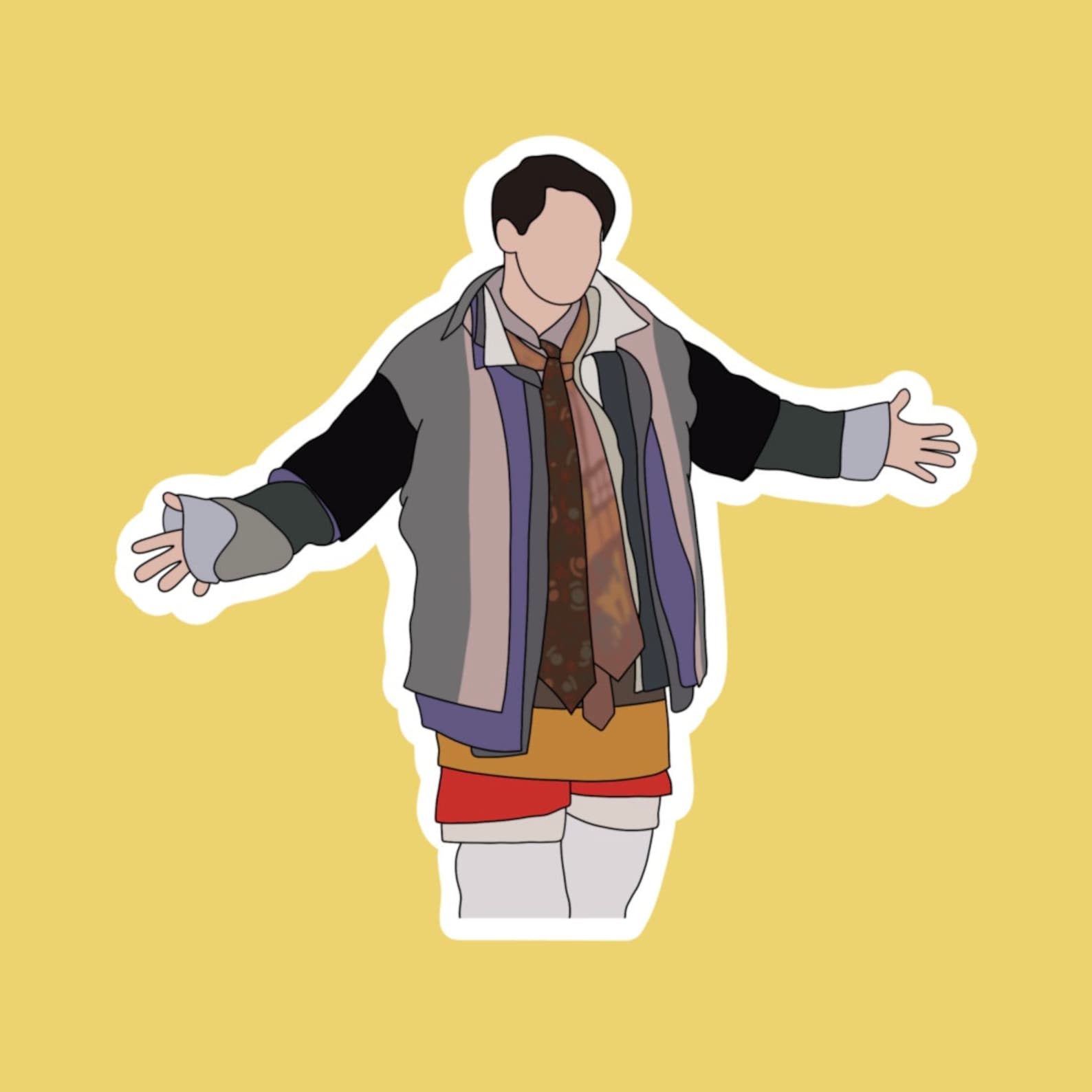 FRIENDS Sticker Joey Tribbiani Sticker | Etsy