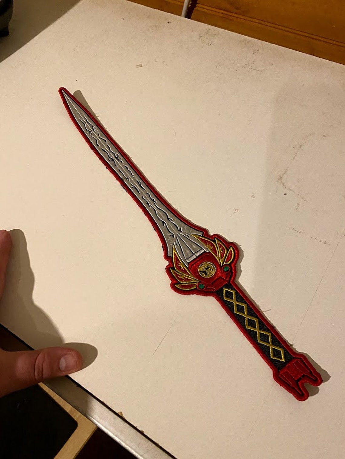 Mighty Morphin Power Ranger Replica Weapons Embroidered | Etsy