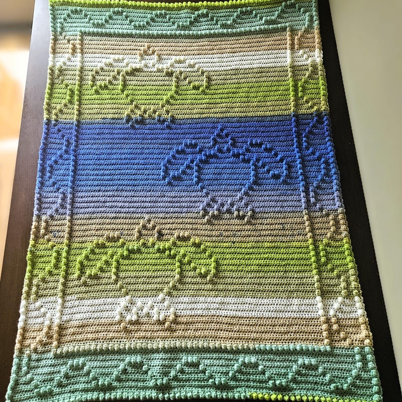 Turtle Baby Blanket - Etsy
