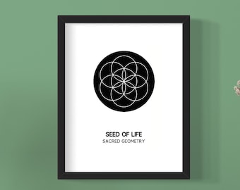 Sacred Geometry Seed of Life - Etsy