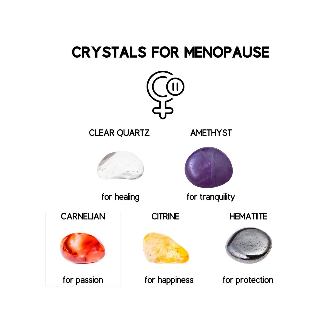 Menopause Healing Crystal Set | Handpicked for Relief and Balance - Etsy