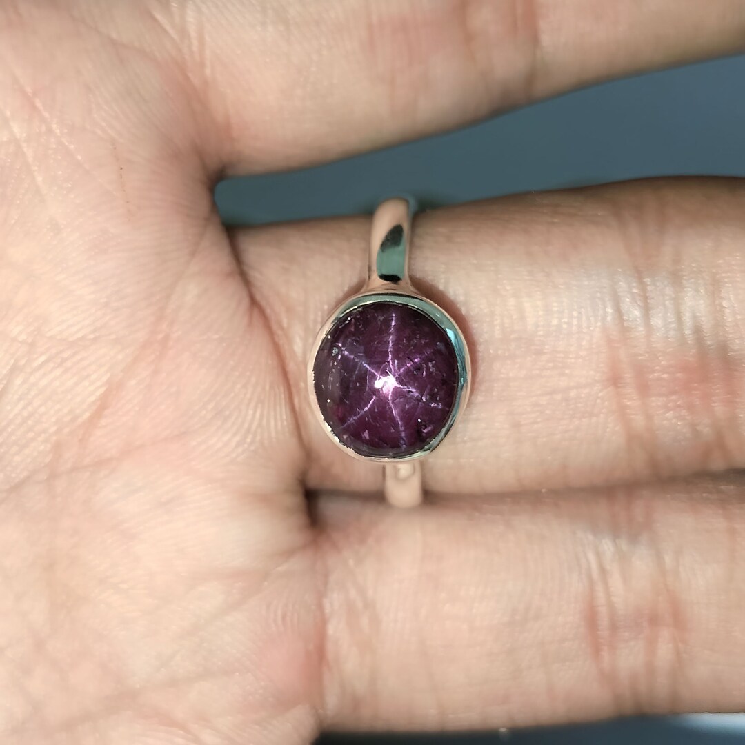 GENUINE Star Ruby Rings Anniversary Ring Engagement Rings - Etsy