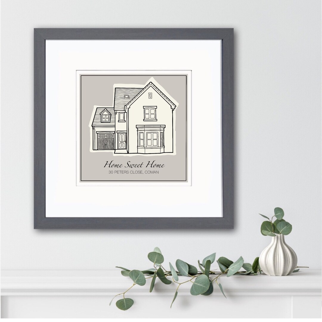 PERSONALISED PICTURE of HOUSE From Photo / Home / Building - Etsy