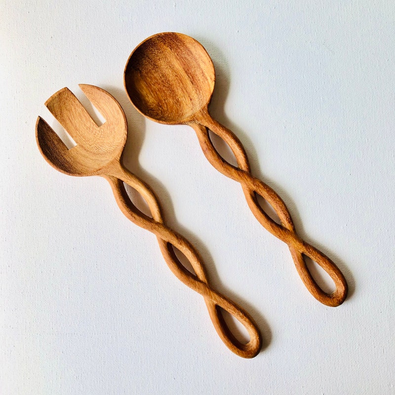 Salad Servers - Etsy