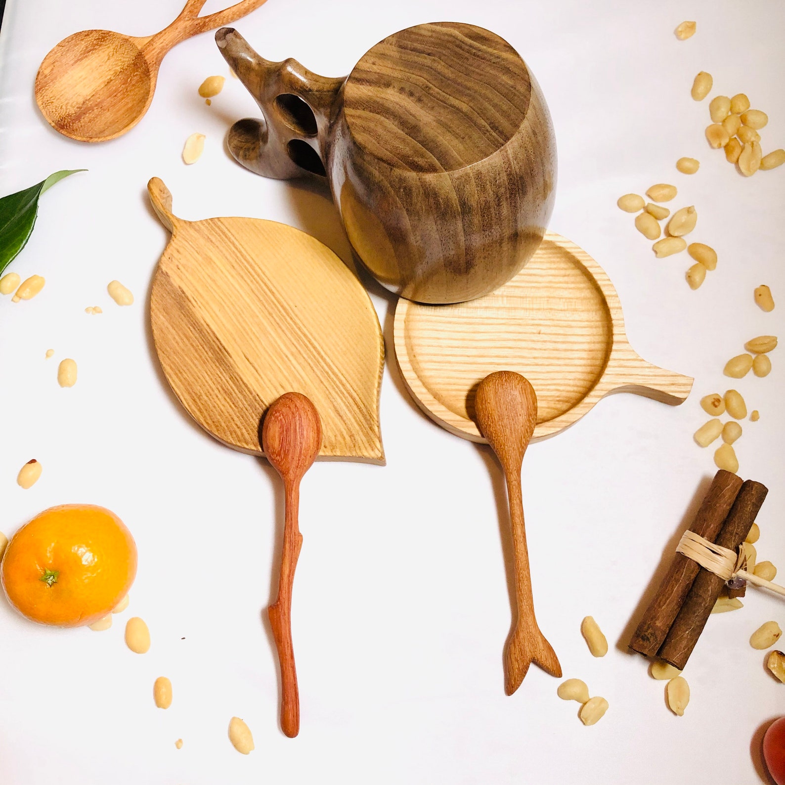 Eco Wooden Small Spoons Handcrafted Tea Coffee Spoons - Etsy UK