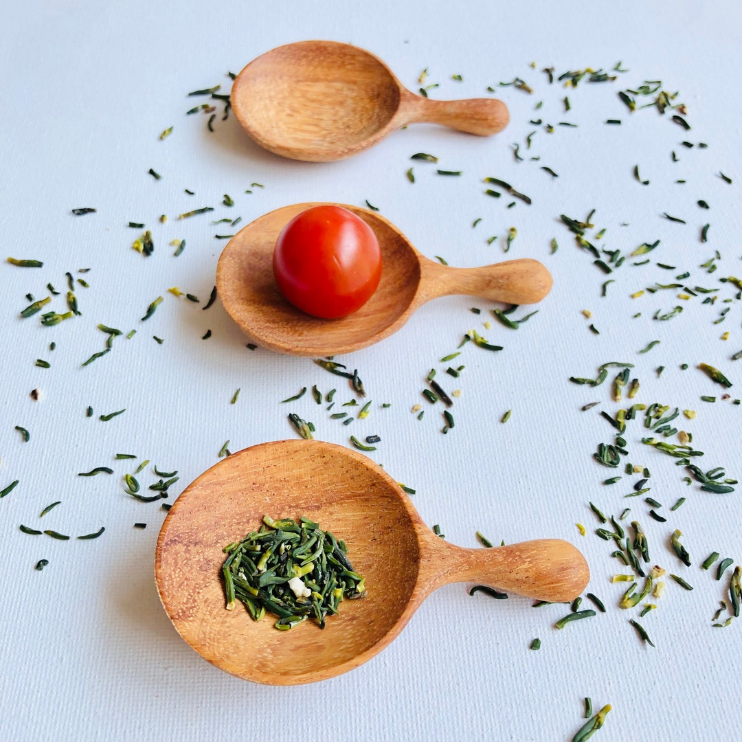 Handcarved Small Wooden Spice Spoon |cooking Spoon | Natural Wooden ...