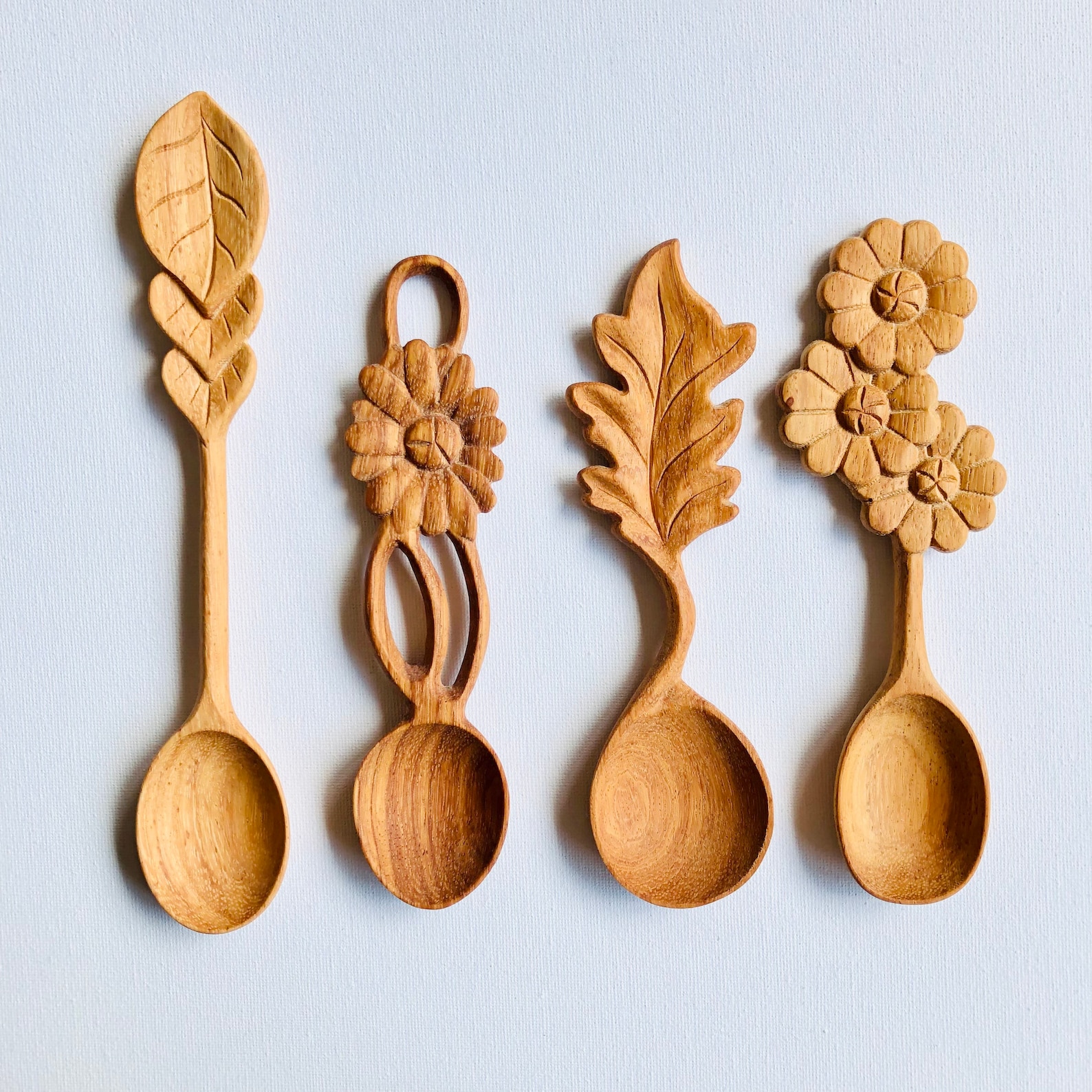 Handmade Unique Wooden Spoons Natural Beautiful Wooden - Etsy