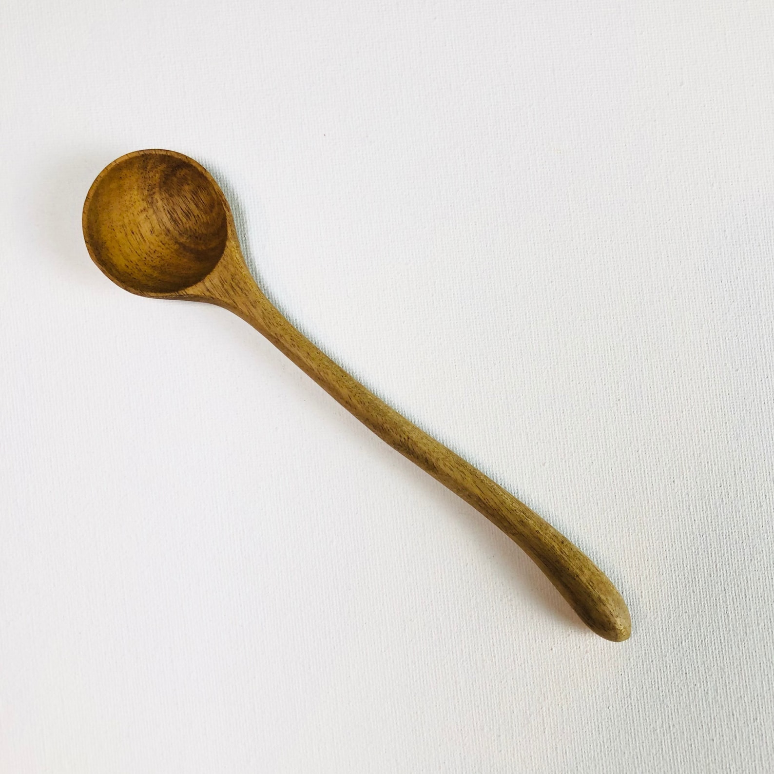 Handcrafted Acacia Wooden Spoons Set: Curvy Handle Design - Etsy