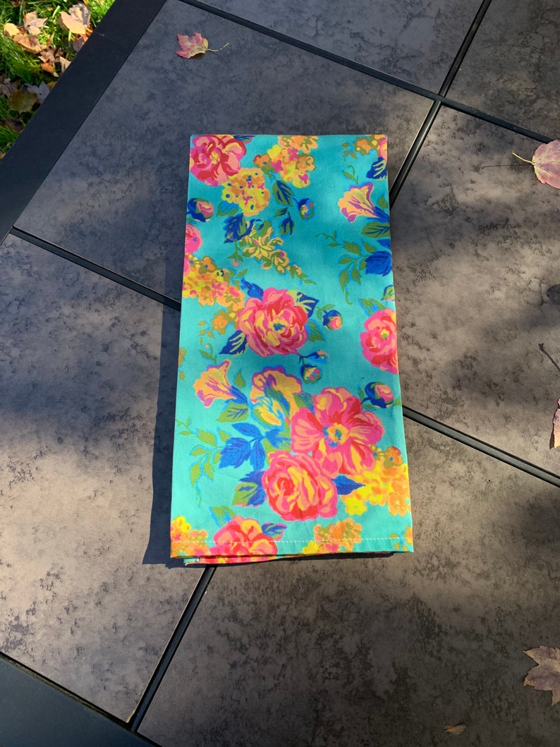 Multi Color Boho Floral Tea Towels - Etsy