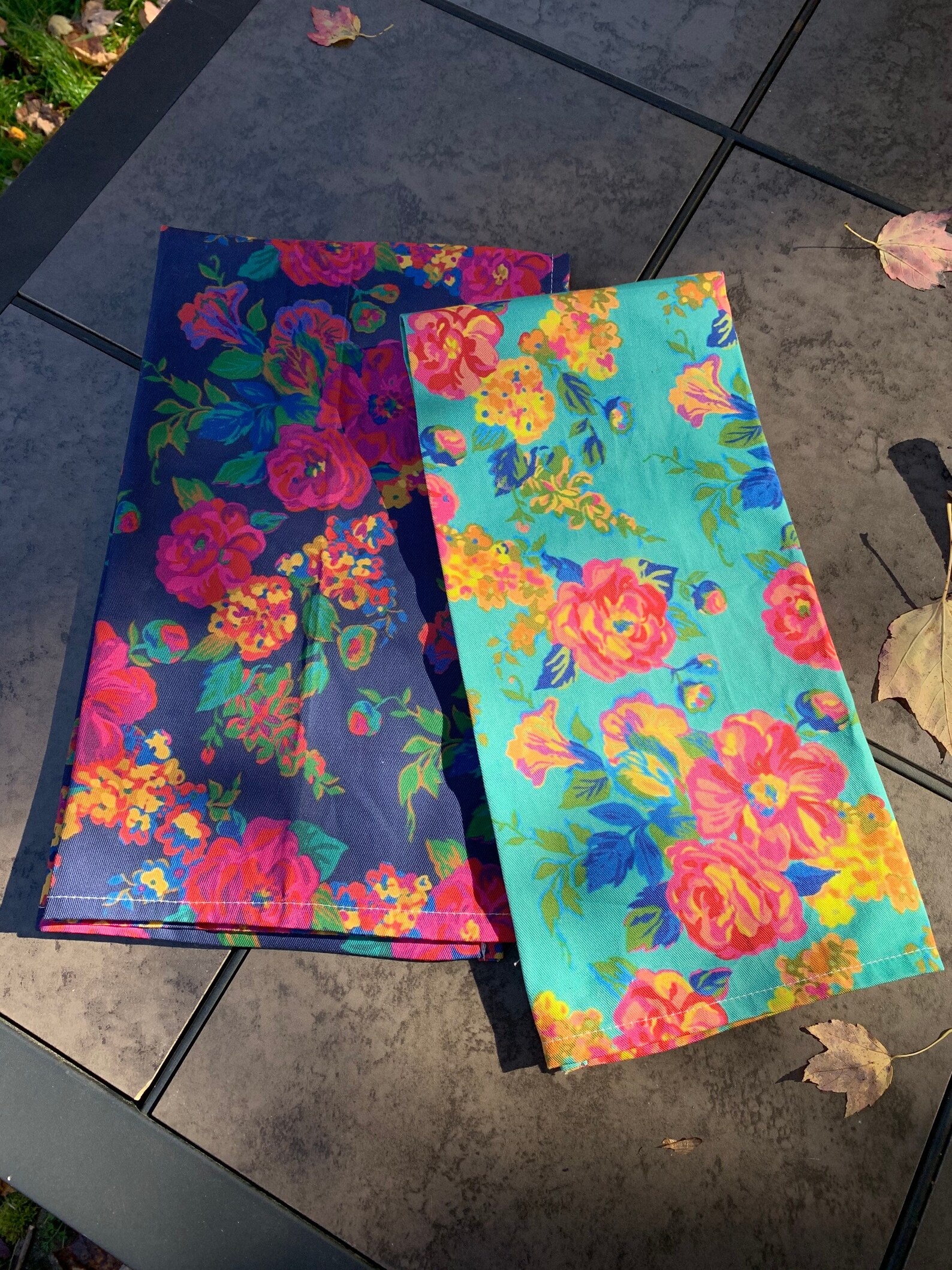 Multi Color Boho Floral Tea Towels - Etsy