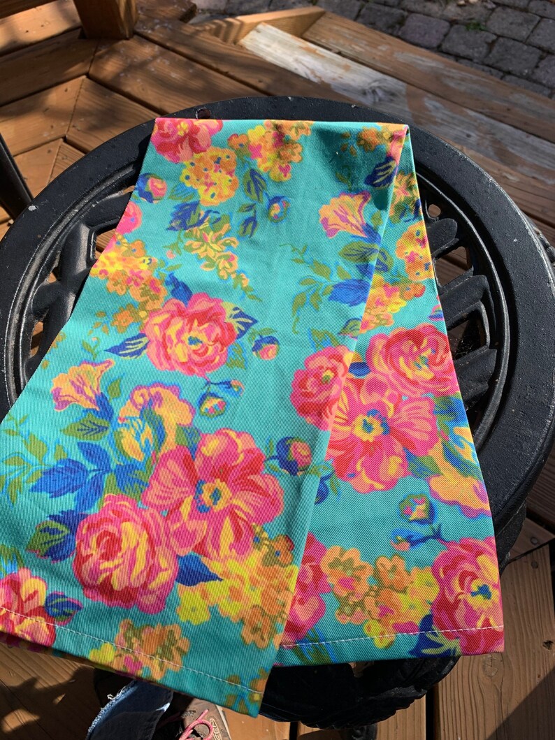 Multi Color Boho Floral Tea Towels - Etsy