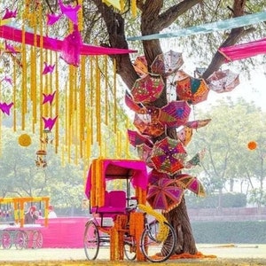 50 Pack Mix Lot Indian Wedding Umbrella Handmade Umbrella Decorations ...