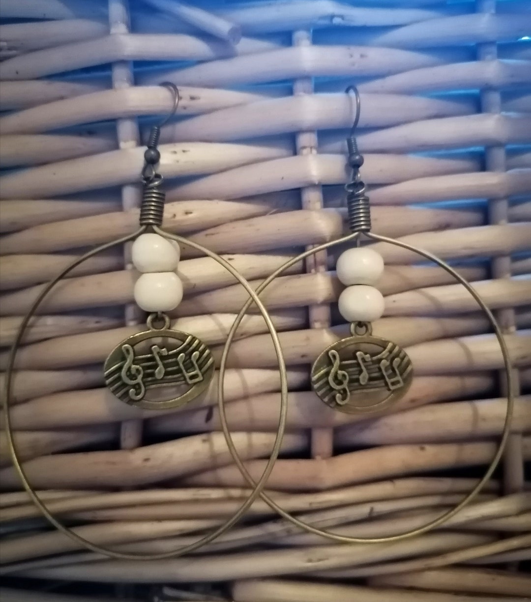 Musical Notes Hoops - Etsy