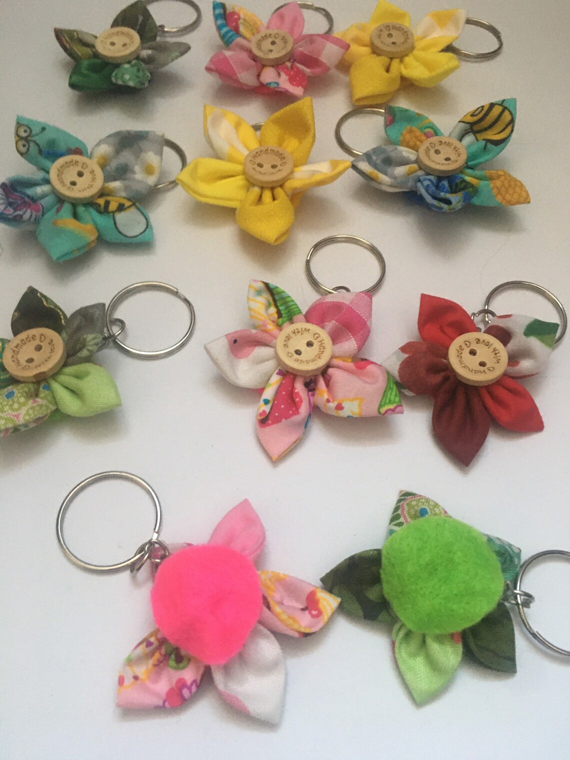 Flower Key Ring - Etsy