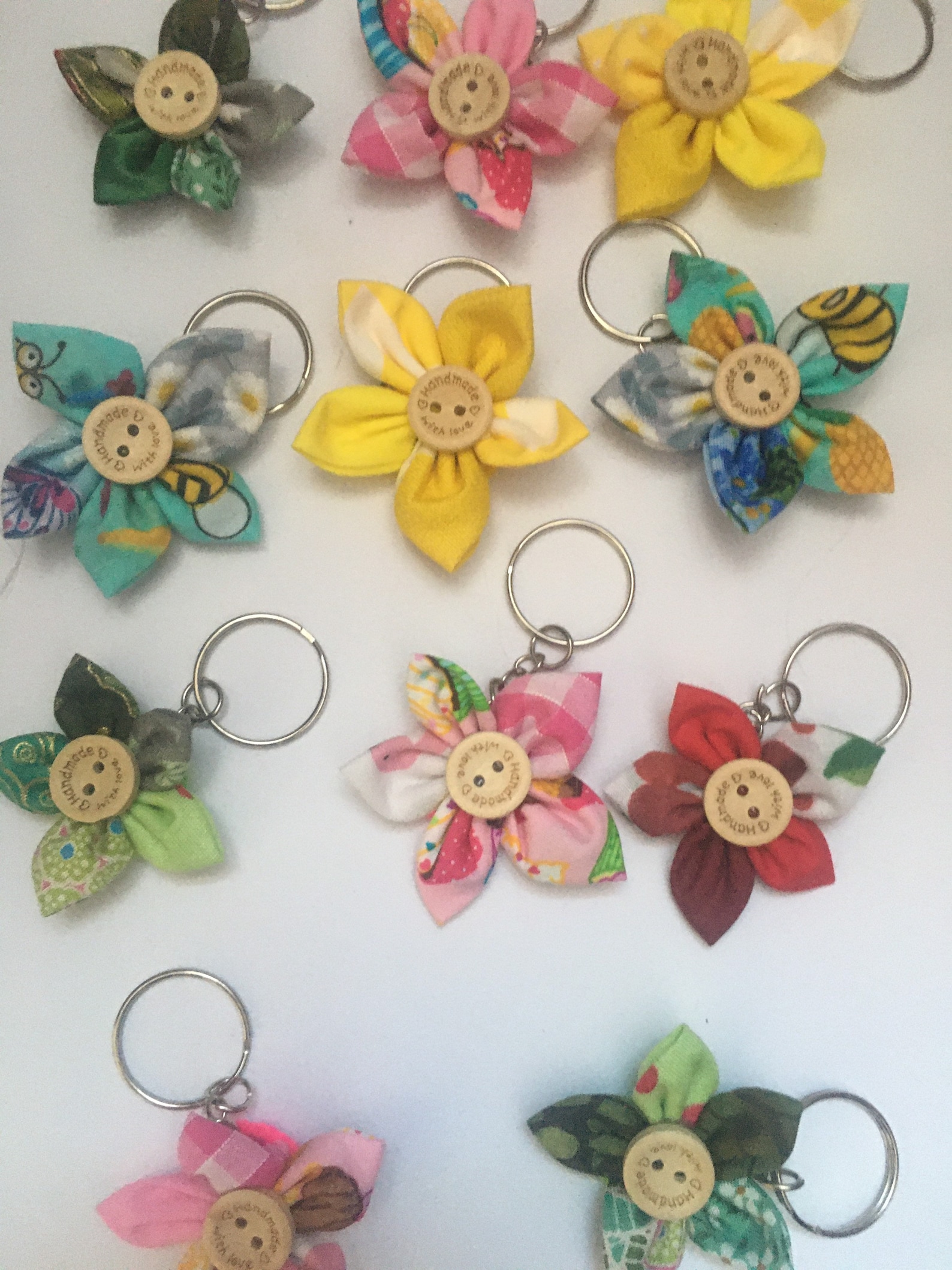 Flower Key Ring - Etsy Canada
