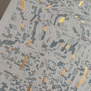 GOLDEN TILES - Fine Art Print With Hand Painted Gold Details - Etsy