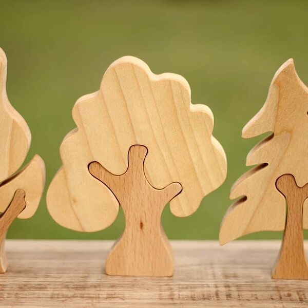 Wooden Tree Toy - Etsy