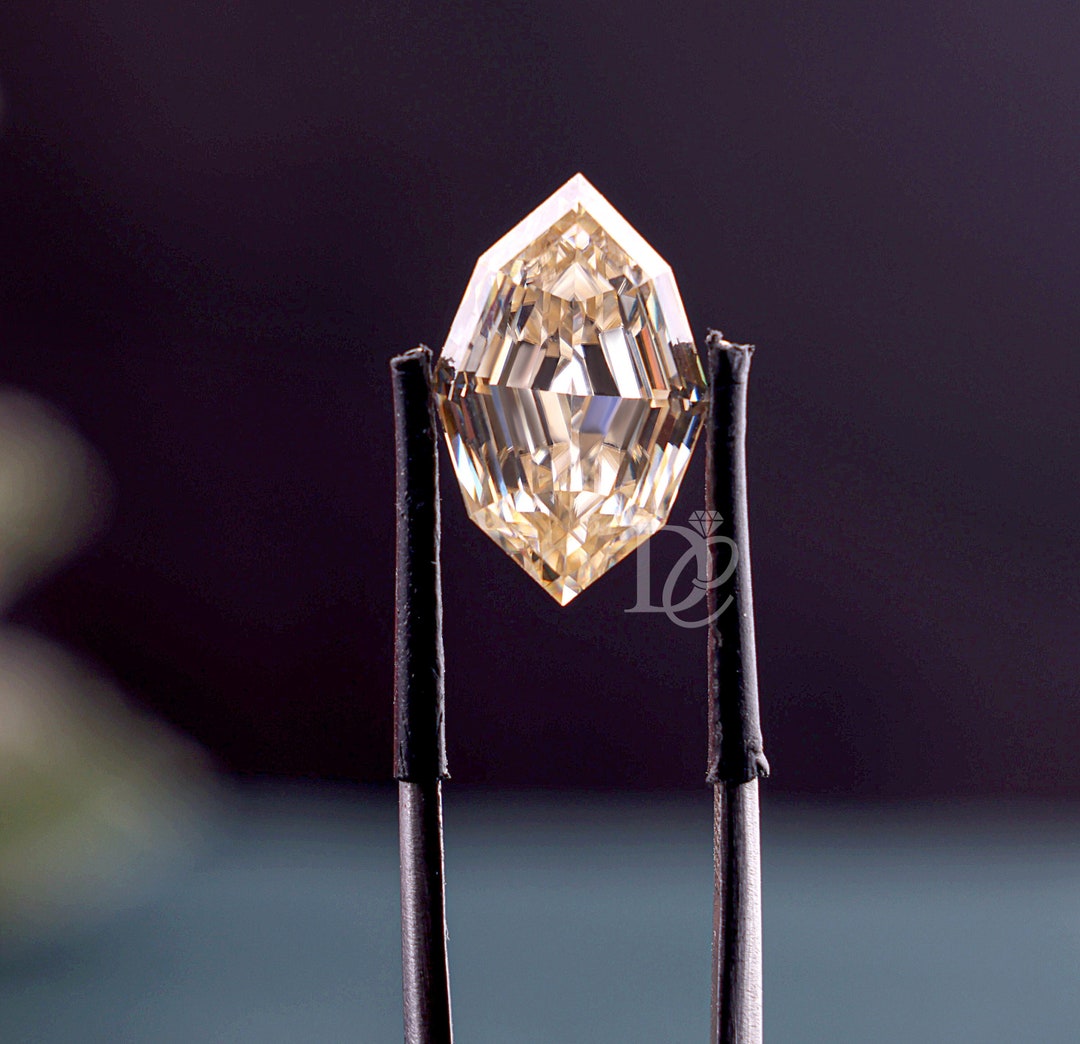 Fancy Yellow Colorless Step Cut Dutch Marquise Loose Moissanite ...