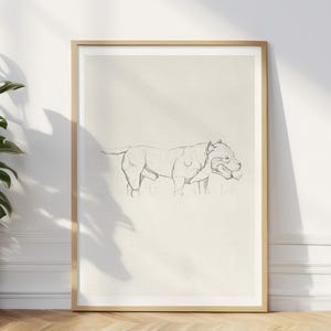 American Bully Dog Lover Gift, Printable Wall Art, Instant Download ...