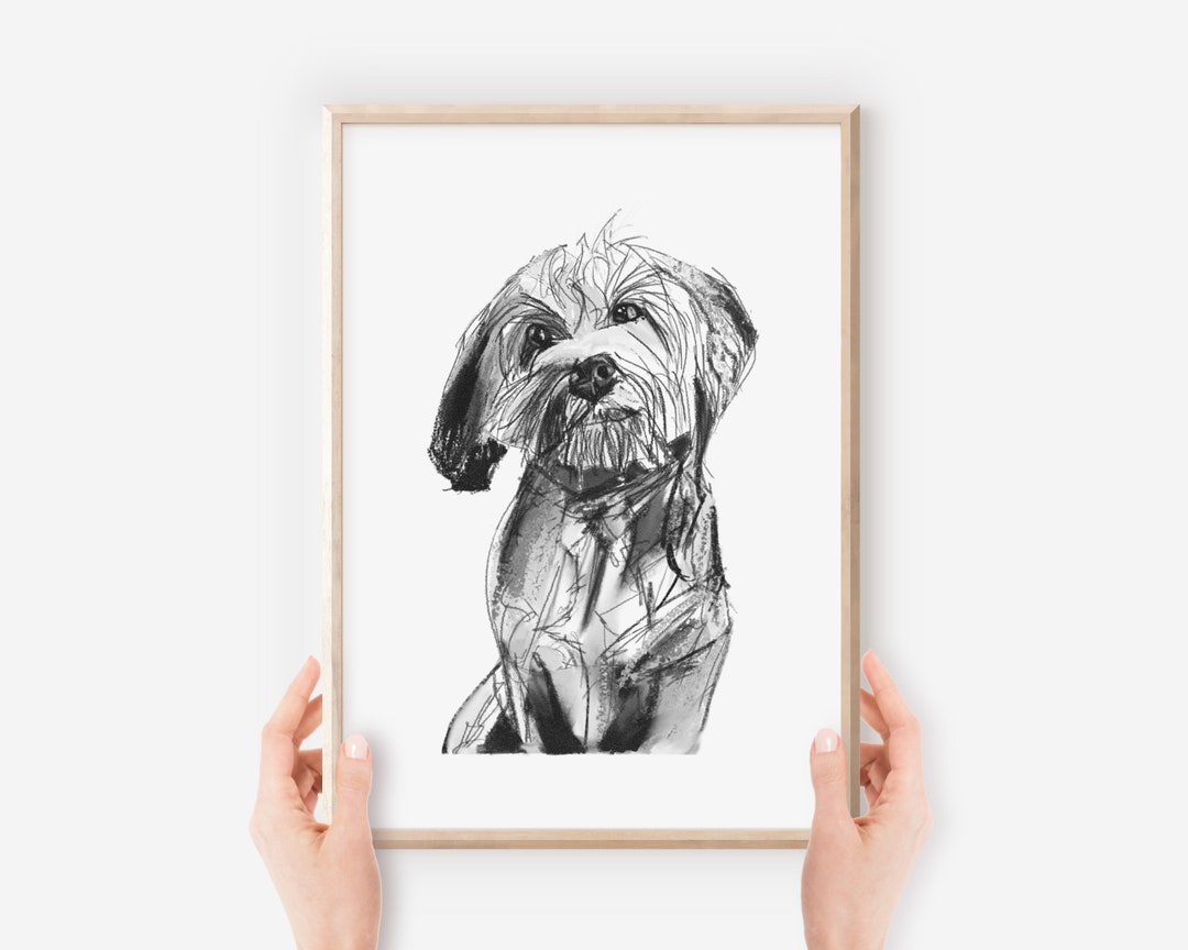 Cavapoo Art Print | Cavapoo Dog Print | Dog Lovers Art | Cavapoo ...