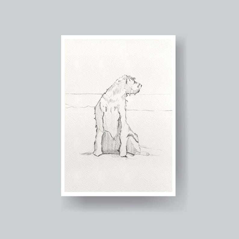 Cockapoo Print Pencil Drawing Art Print Printable Instant Download ...